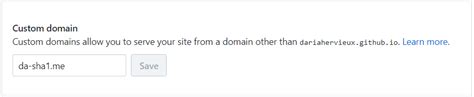 custom domain configuration for github pages with ovh dnc provider