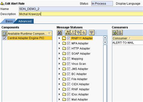 michal s pi tips component based message alerting sap community