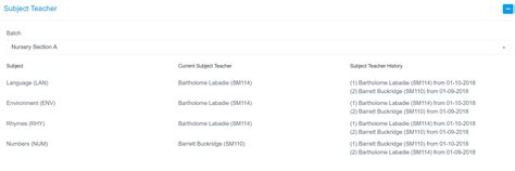 Subject Teacher Allocation Spark Ed