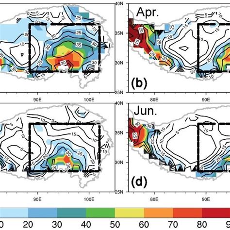 Spatial Pattern Of Mean Shading And Standard Deviation Contours Of