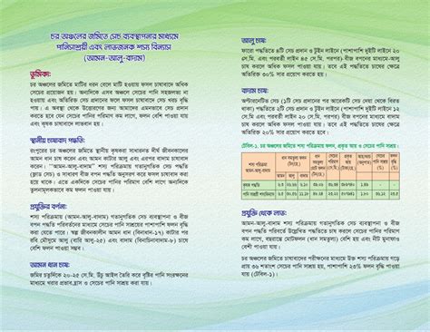 Pdf Irrigation Management For Water Saving Cropping Pattern In Char Area