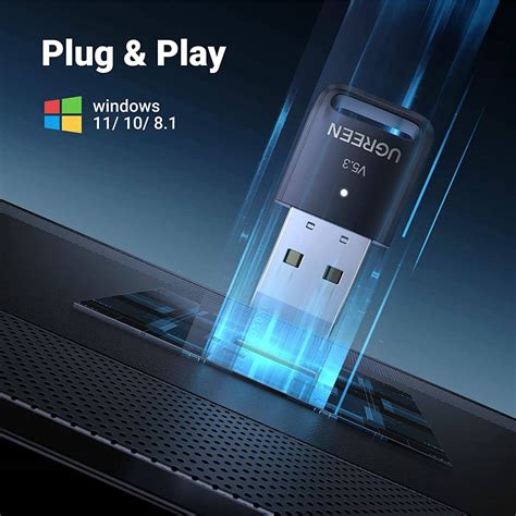 Ugreen Usb Bluetooth Adapter For Pc 5 3 Bluetooth Dongle For Laptop Mouse Keyboard Printers