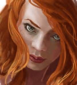 Redhead Paintings Portrait Painting Redhead