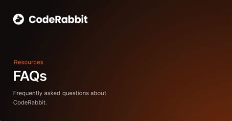 Faqs Coderabbit