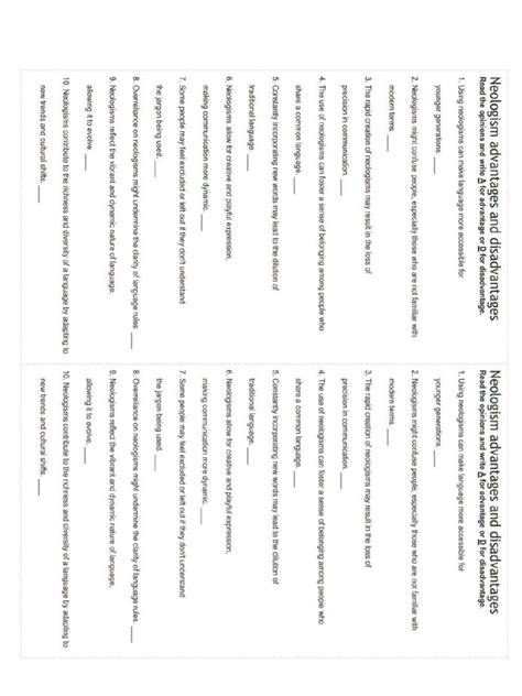 Neologism Advantages Pdf