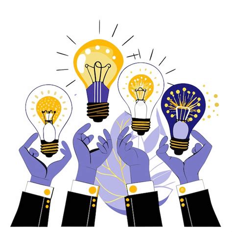 Bright Idea Brainstorming Session With Light Bulbs Premium Ai