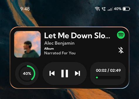 I Made This Spotify Widget Which Shows Blutooth Status And Charging