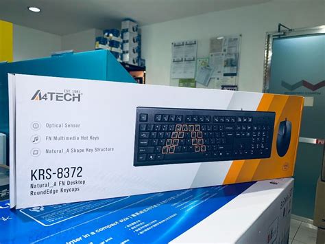 A4tech Krs 8372 Combo Keyboard And Mouse Usb Black Computers And Tech