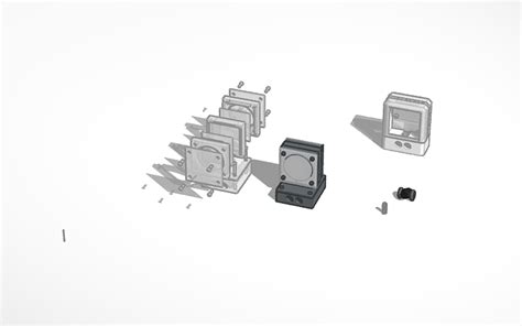 3d Design Illusion Mirror Led Clock Tinkercad