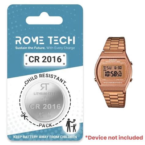 Replacement Battery For Casio B640wc 5avt Watch Rome Tech Batteries