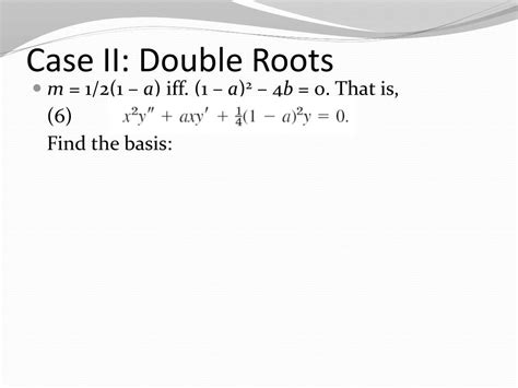 Ppt Engineering Mathematics Class 7 Second Order Linear Odes Part3