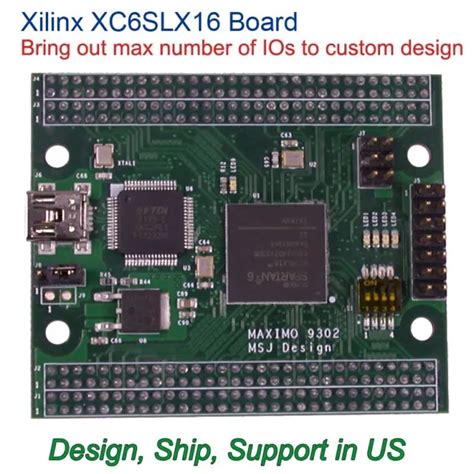 Xilinx Spartan 6 Xc6slx16 Fpga Modul 198 Gpios Mit Usb Programmierbarem