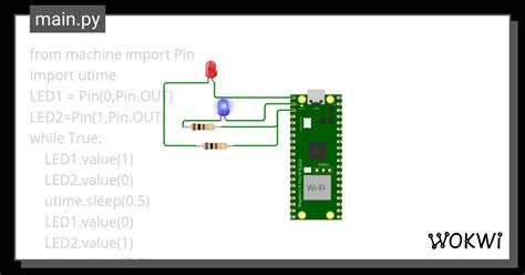 Alternately Flashing Leds Wokwi Esp32 Stm32 Arduino Simulator