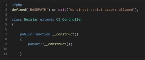 tutorial membuat controller di codeigneter