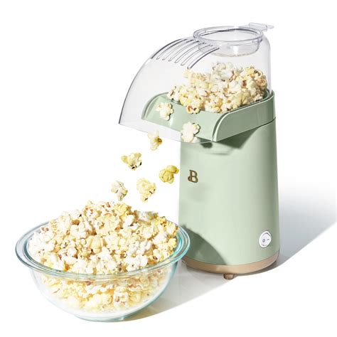 Beautiful 16 Cup Hot Air Electric Popcorn Maker Sage Green By Drew