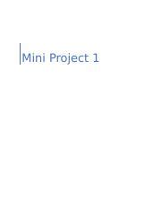 Mini Project 1 Docx Mini Project 1 Monday June 17 2019 03 01 21 PM 1 Ex 1 14 Data One Input