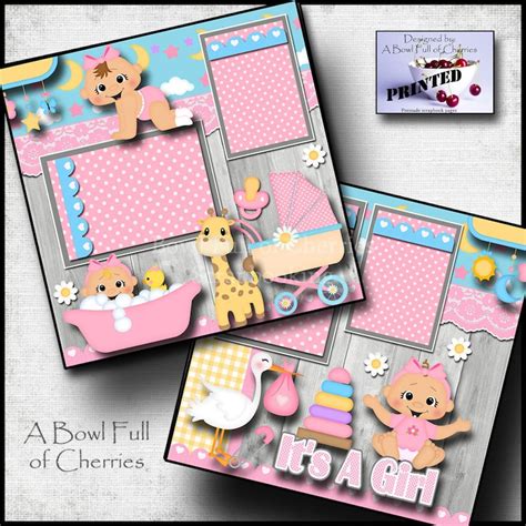 Girl Scrapbook Pages Etsy
