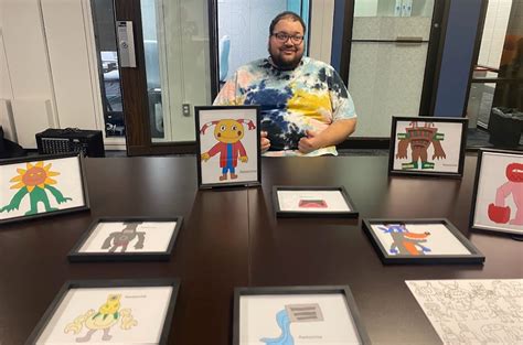 Meet Tim Autistic Mans Artwork Sells On Tee Shirts Scary Symptoms