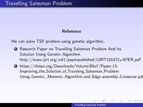 travelling salesman problem tsp