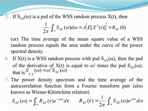 random processes spectral characteristics ppt