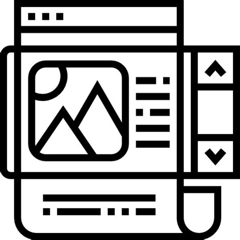 Frame Detailed Straight Lineal Icon