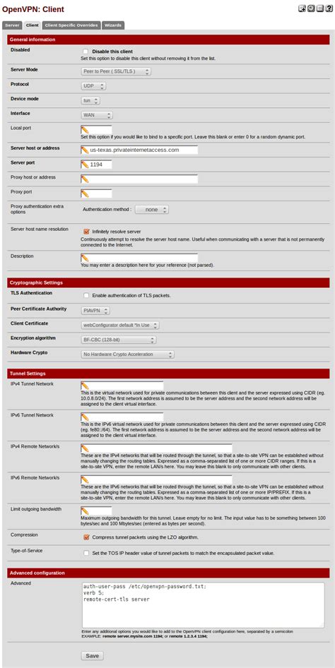 Tutorial Configuring PfSense As VPN Client To Private Internet Access Netgate Forum