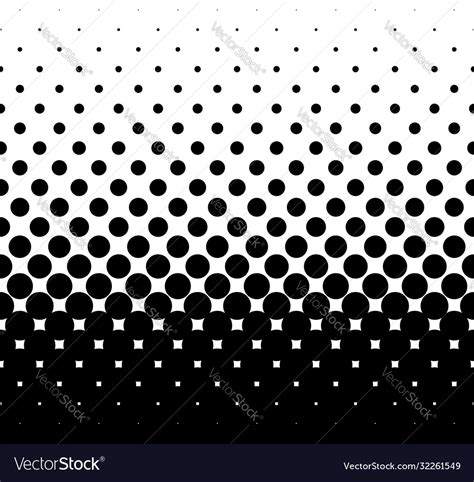 Seamless Halftone Backgroundshort Fade Out Vector Image