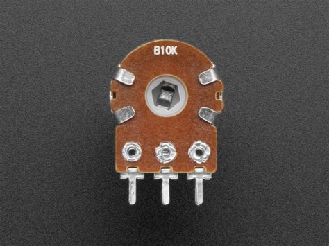 Panel Mount 10k Dual Linear Potentiometer [10k Dual Linear] Id 3392 Adafruit Industries