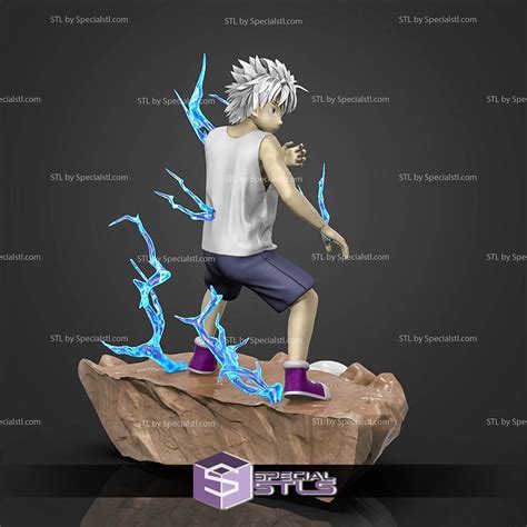Killua Zoldyck In Battle 3d Print Stl Hunter X Hunter Specialstl