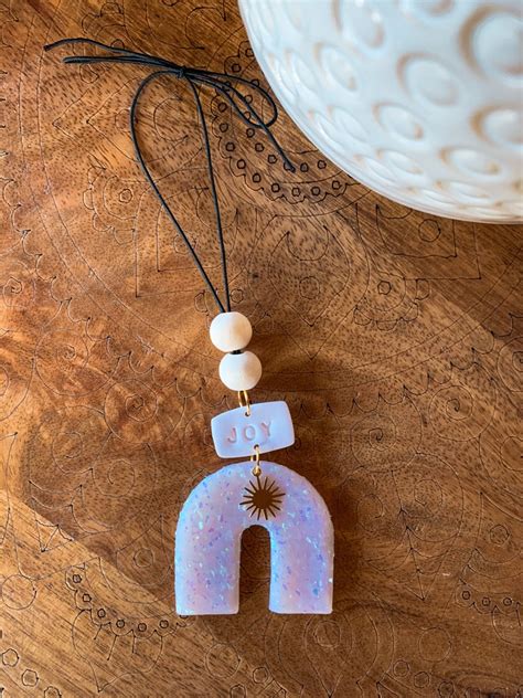 Joy Essential Oil Car Diffuser Polymer Clay Oil Diffuser Etsy