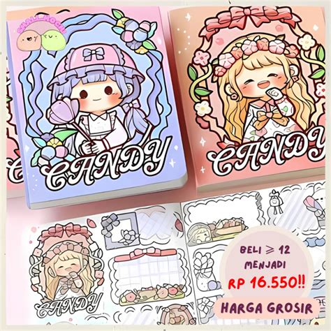 Jual 1 Pcs Buku Diary Diy Scrapbook Full Printed Hard Cover Aesthetic Notepad Weeks Best Seller