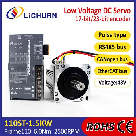 China Pulse Rs485 Canopen Ethercat 110 Flanged 1 5kw 1500w Low Voltage