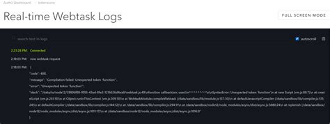 Invalid Response Code From The Auth Sandbox Unexpected Token Function Auth