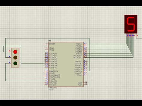 Atmega16 Based Traffic Light Project With 7 Segment Display