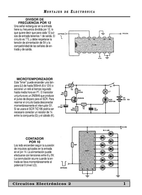 Circui 2 Divisor De Frecuencia Por 12 Una Señal Rectangular En La