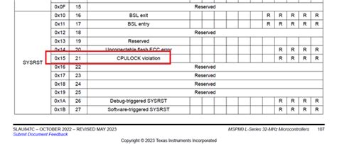 Mspm0l1305 What Causes These Reset Cause Id Arm Based