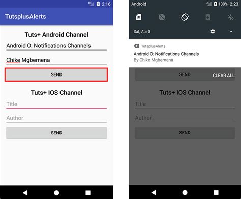 Android O How To Use Notification Channels Envato Tuts