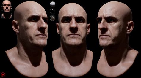 UE Skin Shader And Virtual Character Rendering Male Face Character Skin Shades