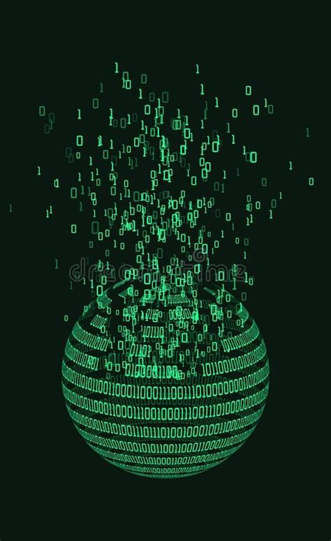 Abstract Binary Code Background