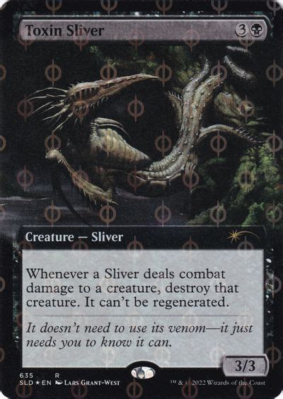 買取：【sandc・foil】635《毒素スリヴァーtoxin Sliver》 Secret Lair 黒 日本最大級 Mtg通販