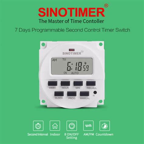 Sinotimer 220v For Incubator Sinotimer 1 Second Interval 220v Digital Lcd Timer Switch 7 Days