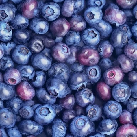 Berry Solid Seamless Background Of Ripe Blueberries Stock Illustration Illustration Of Paper