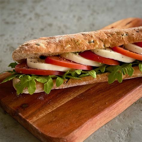 Tomato And Mozzarella On Ciabatta Sandwich