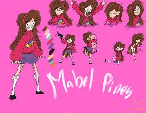 Mabel Pines Gravity Falls Character Sheet By 1602jaw On Deviantart
