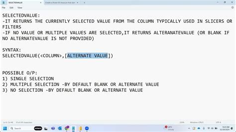 Mastering Selectedvalue In Power Bi Behavior Use Cases Dax Youtube