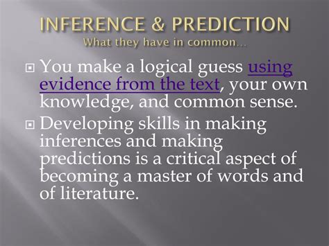PPT INFERENCE VS PREDICTION PowerPoint Presentation Free Download ID
