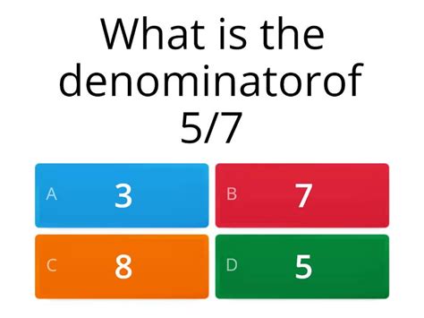 Fraction Quiz