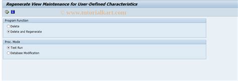 JBRGV SAP Tcode Reorganize Maintenance Modules