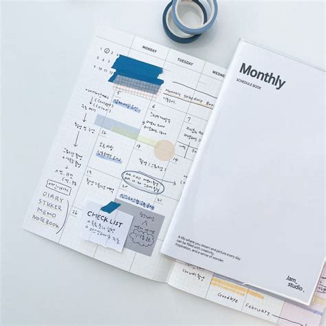 다온이야 잼스튜디오 A5 먼슬리 플래너 만년형 직장인다이어리 만년형 직장용 다이어리 사무용