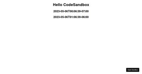 Moment Timezone Test Forked Codesandbox